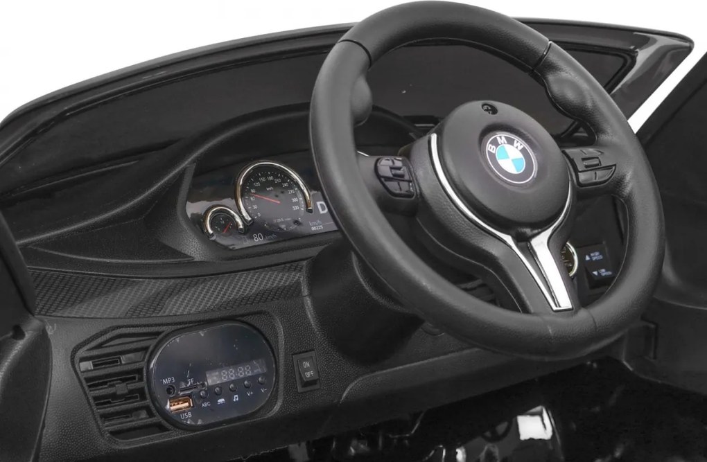 Ramiz Dětské elektrické autíčko BMW X6M lakované - černé SUV + dálkové ovládání