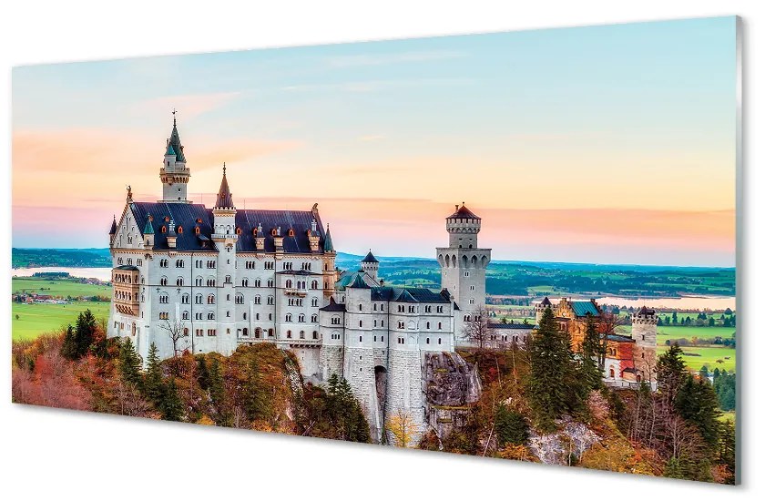 Skleněný panel Německo Castle podzim Munich 100x50 cm