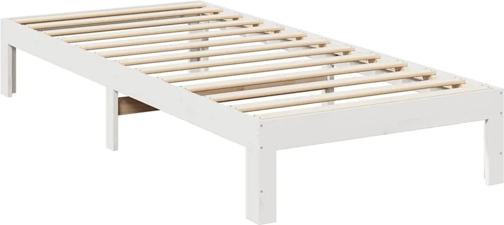 Rodinný rám postele bez matrace bílý 270x200cm masivní borovice 3324569
