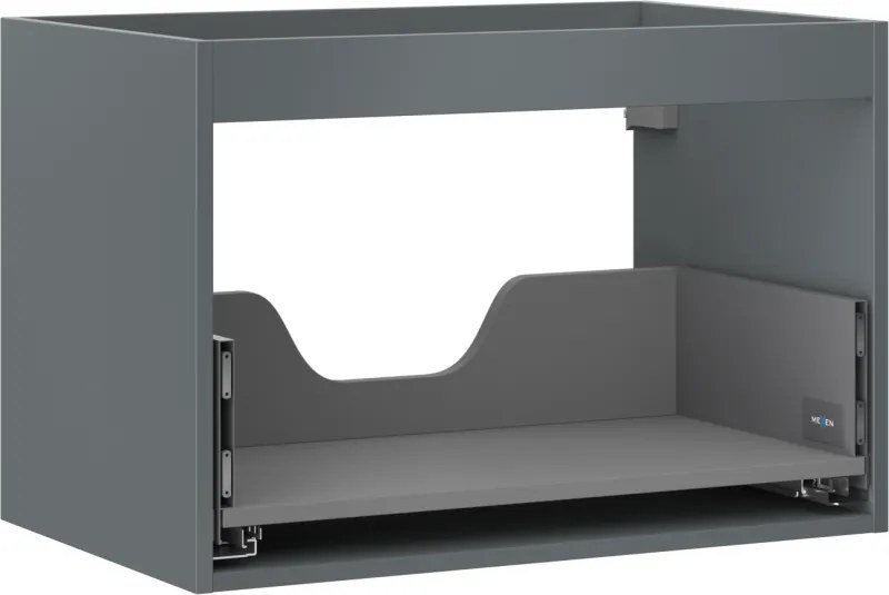 Mexen Box-A, závěsná skříňka 70 cm, 1 zásuvka, grafitová matná, 91AX0-0700-470-1-66