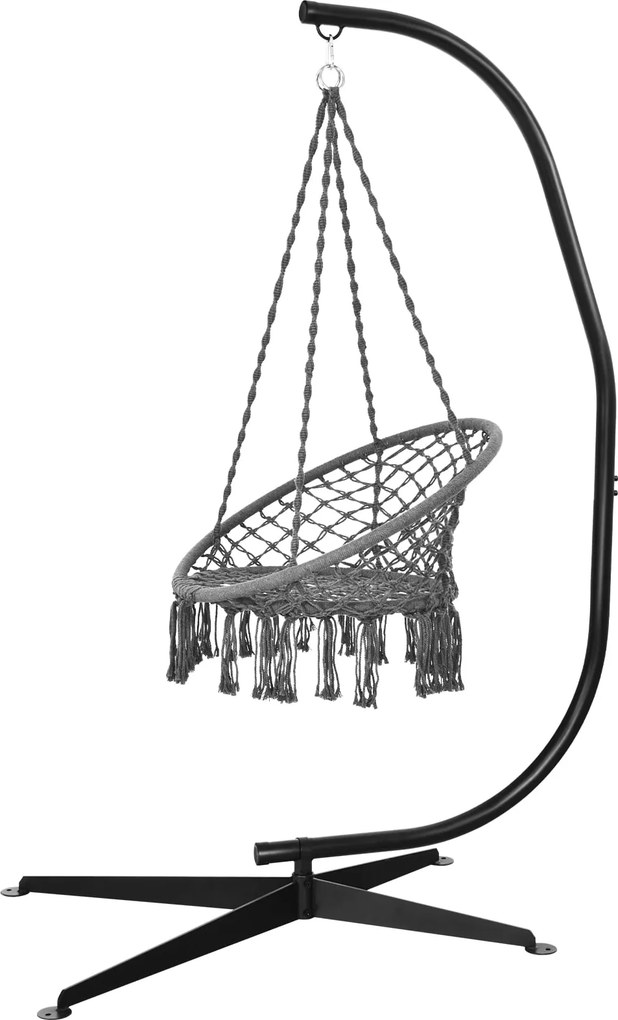 Costway 150 kg rám závěsného křesla rám závěsný rám křesla XXL 207 cm závěsný