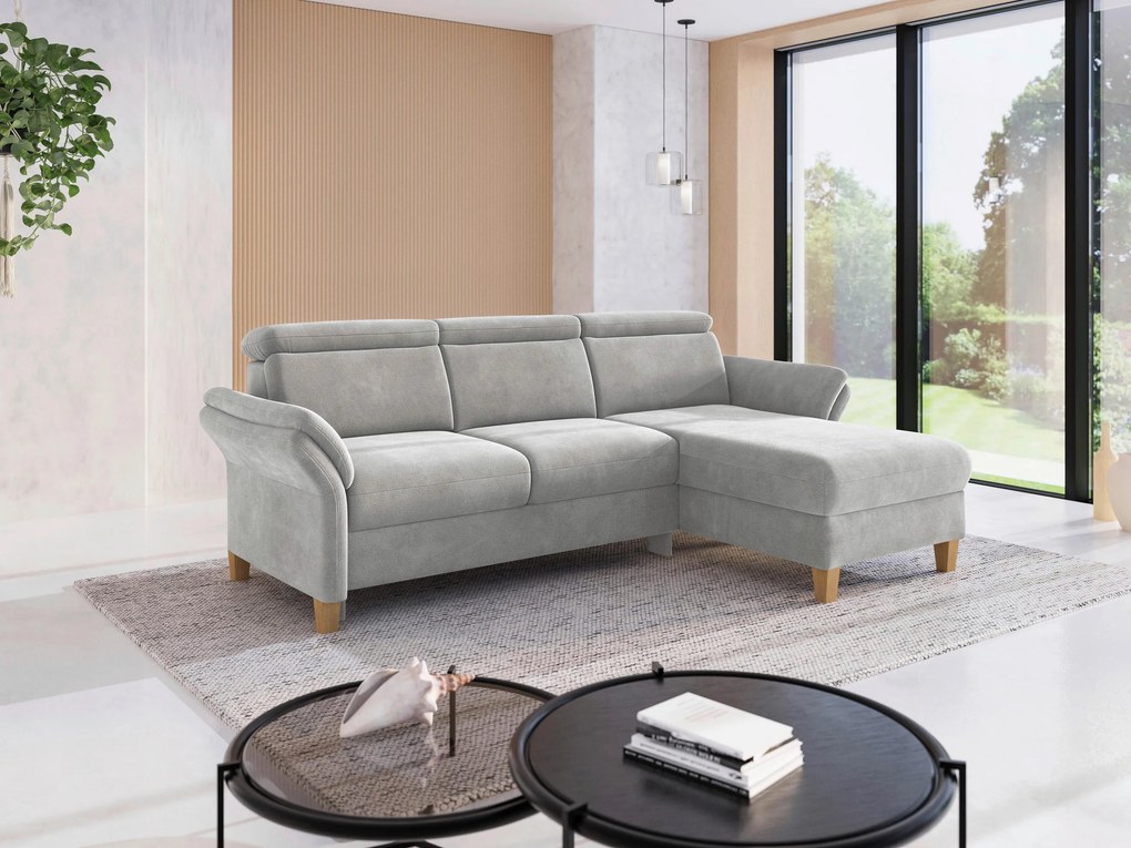 XXXLutz ROHOVÁ SEDAČKA, textil, barvy stříbra Sit & More - Sedací soupravy - 000144025711