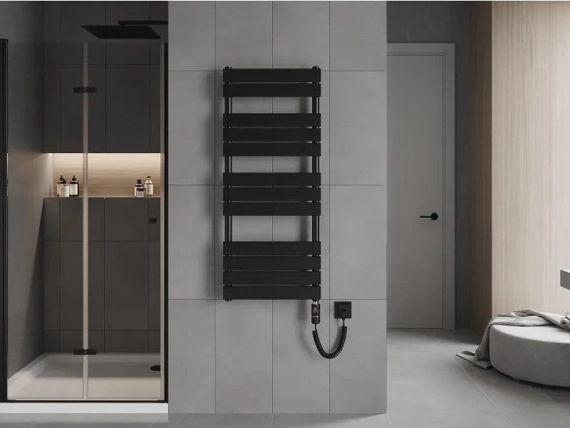 Mexen Ceres, elektrické topné těleso 1200 x 500 mm, 600 W, černá, W111-1200-500-2600-70
