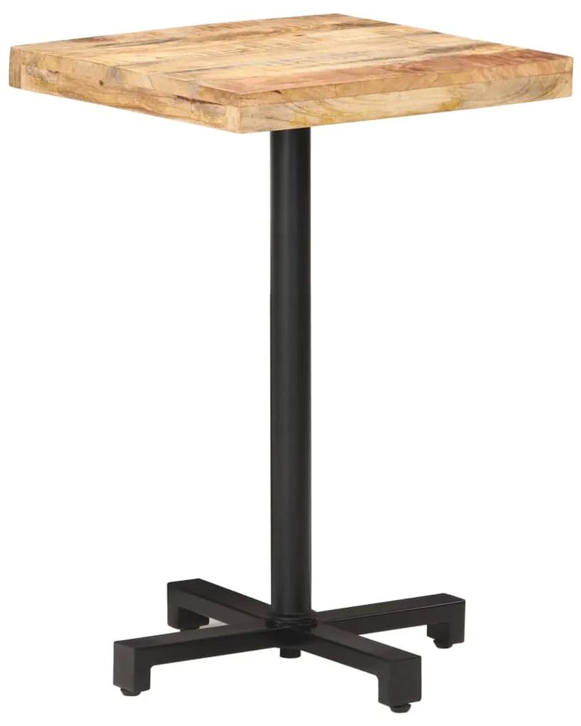 320262 vidaXL Bistro stůl čtvercový 50 x 50 x 75 cm hrubé mangovníkové dřevo