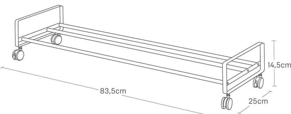 Bílý kovový stojan na boty 83,5x14,5x27,5 cm Tower – YAMAZAKI