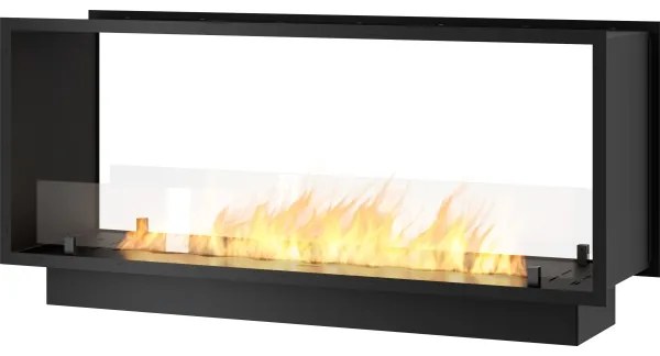 InFire - Vestavěný BIO krb 48,5x123,5 cm 6kW černá
