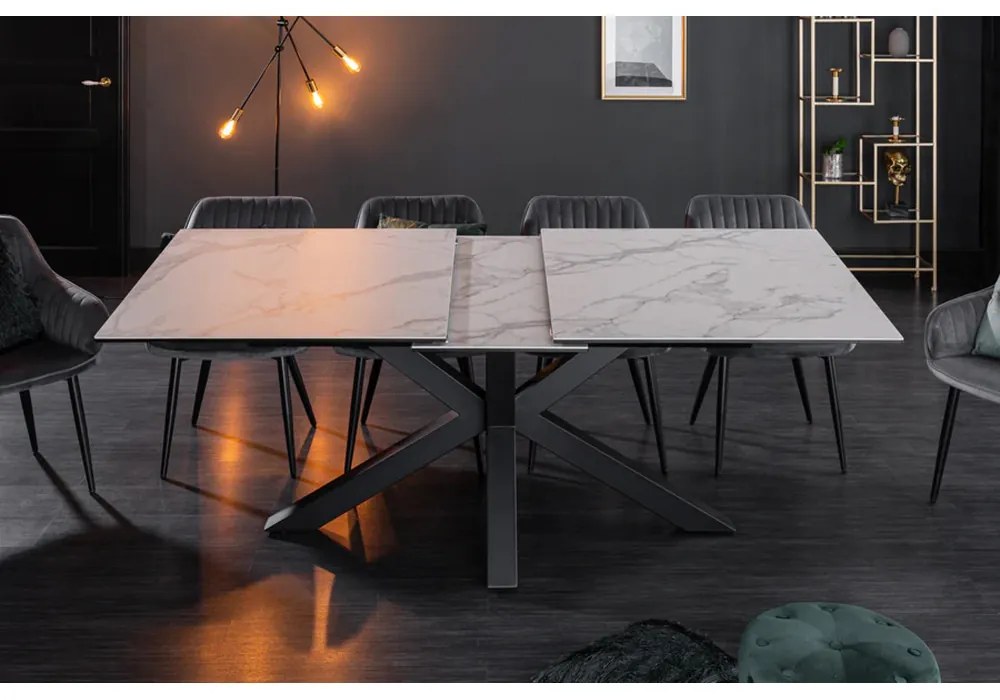 Massive home | Jídelní stůl ETERNITY 180-225cm keramika mramorového vzhledu