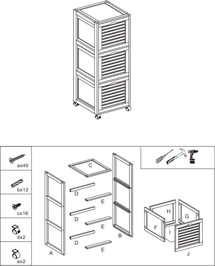 Skříň na kolečkách, praktická a mobilní komoda, která bude použita v každé místnosti