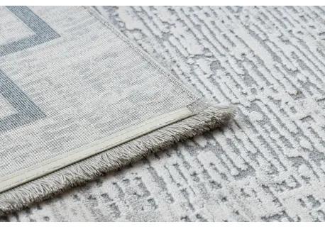 Dywany Luszczow Kusový koberec TULS střapce 51242 Rám slonová kost / modrý Rozměr koberce: 120 x 170 cm