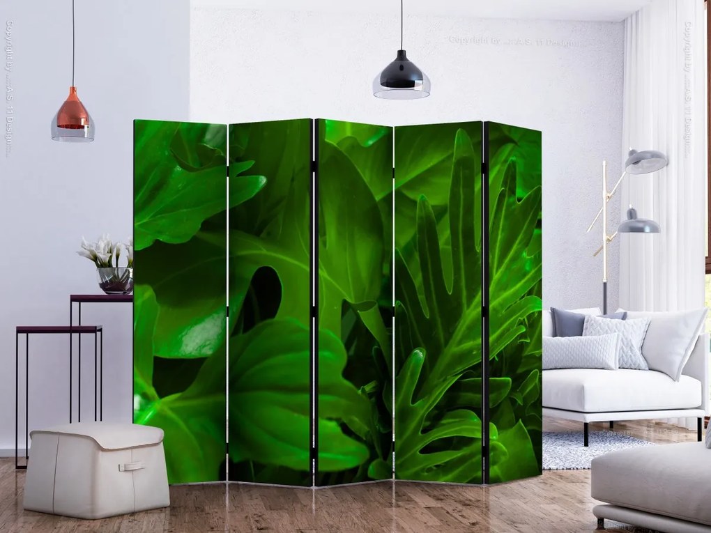 Paraván zelené listí (225x172 cm) - Murando DeLuxe