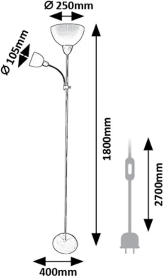 Rabalux ACTION PRO stojací lampa 74102