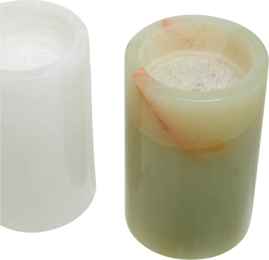 Kamenné svícny v sadě na čajovou svíčku 3 ks Oleena – Premier Housewares