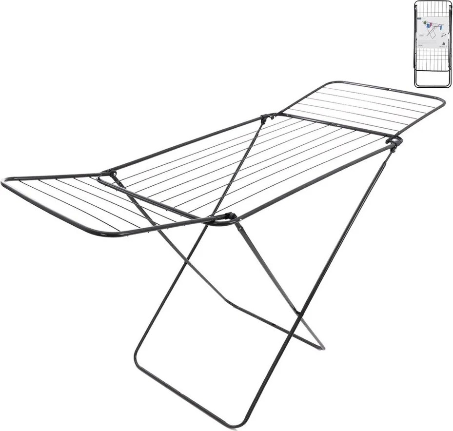 Černý/antracitový sušák na prádlo 15 m – Orion
