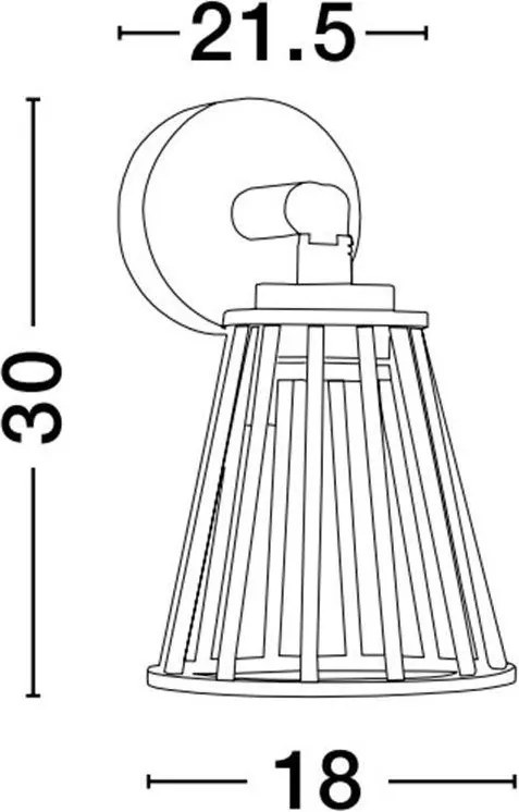 NV 9060208 Venkovní nástěnné svítidlo CARINA černý hliník LED 6W 279.09 lm 3000K 220-240V IP65 - NOVA LUCE