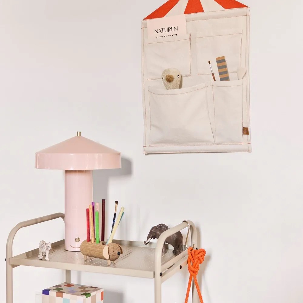 Krémový látkový závěsný organizér 40x1x60 cm Circus – OYOY Mini