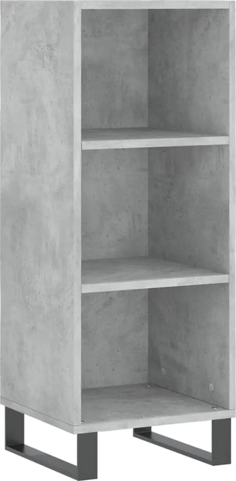 vidaXL Skříň highboard 34,5 x 34 x 180 cm kompozitní dřevo [3199389] Barva: šedá sonoma