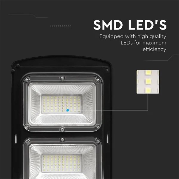 LED Stmívatelná solární pouliční lampa LED/12W/3,2V 6000K IP65 10000 mAh + DO