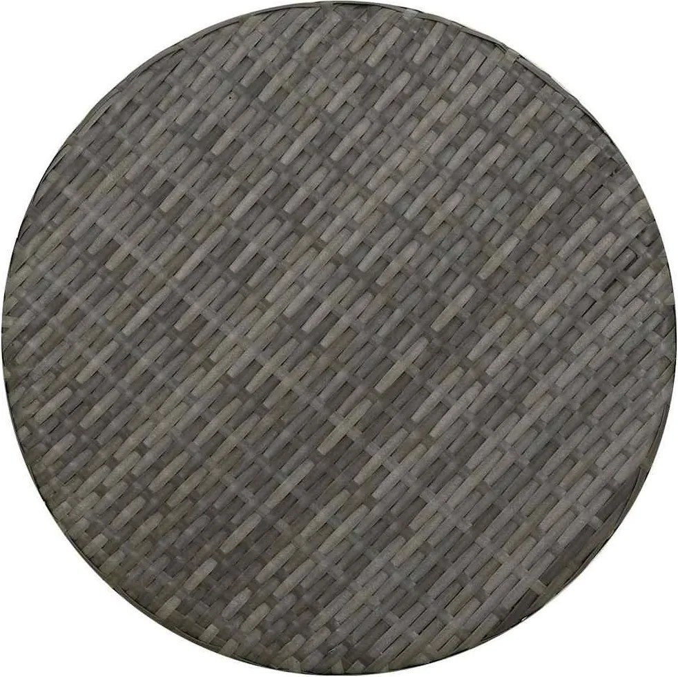 Čajový stolek šedý 45 cm polyratan 317176