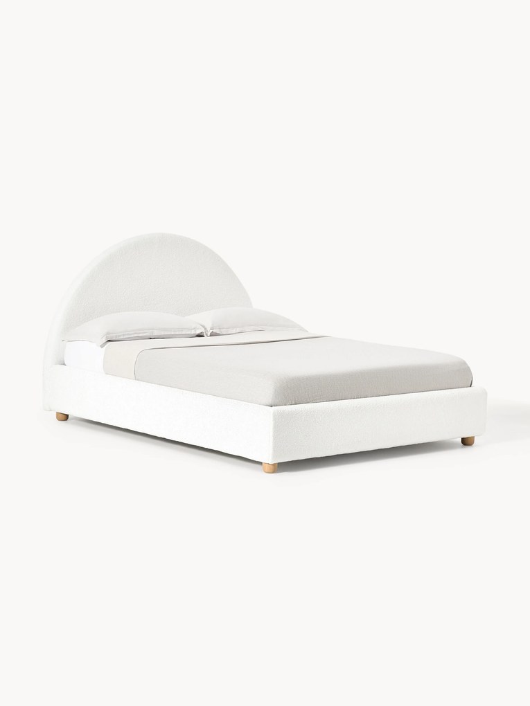 Čalouněná plyšová postel Ebba