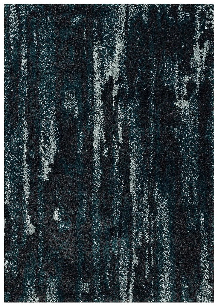 Koberec Softness near black/peacock blue 120x160cm