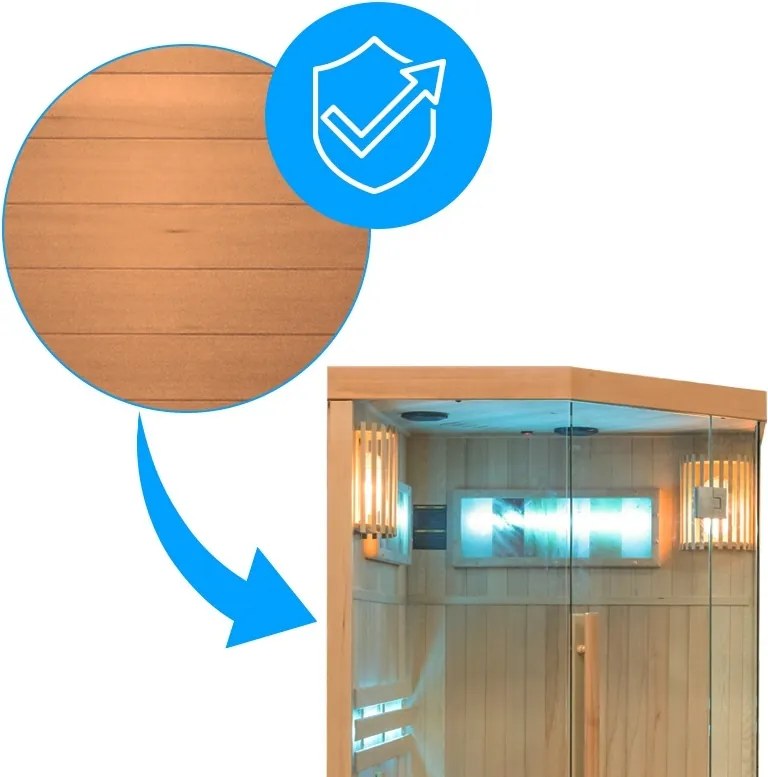 BPS-koupelny Finská sauna Relax  120x120, 1-2 osoby
