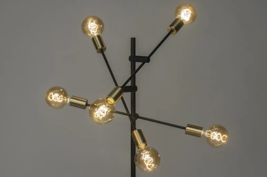 Stojací designová lampa Sydney Bulb Gold