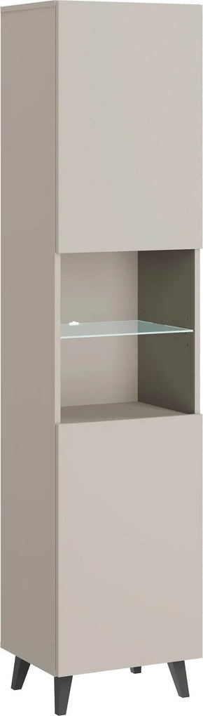 XXXLutz VITRÍNA, kašmírová, 40/170/31,5 cm P & B - Kredence a vitríny - 002778011001
