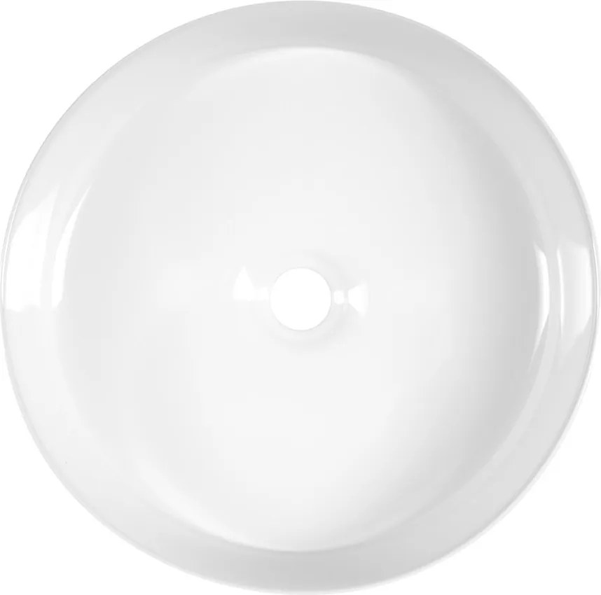 Sapho Sapho, FIASTRA keramické umyvadlo na desku, průměr 40cm, bílá, FT801