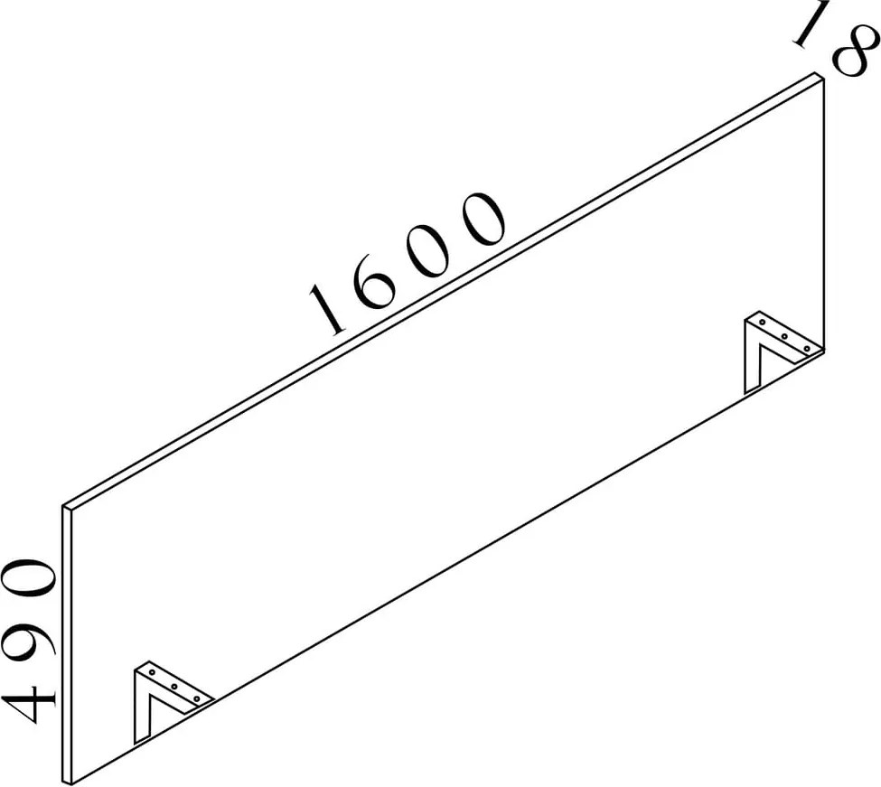 Paraván Visio LUX 160 cm, dub