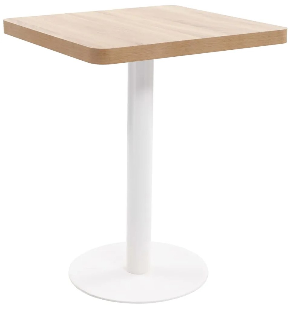 Bistro stolek světle hnědý 60 x 60 cm MDF 286429