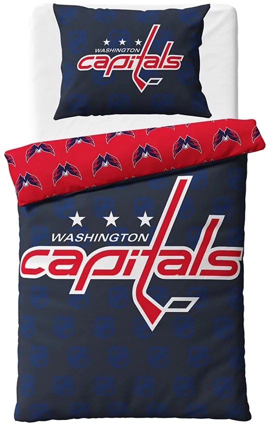 Hokejové povlečení NHL Washington Capitals Shields Velikost: 140x200 + 70x90 cm