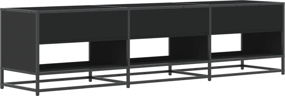 TV skříňka černá 180 x 40 x 46 cm kompozitní dřevo 3300805