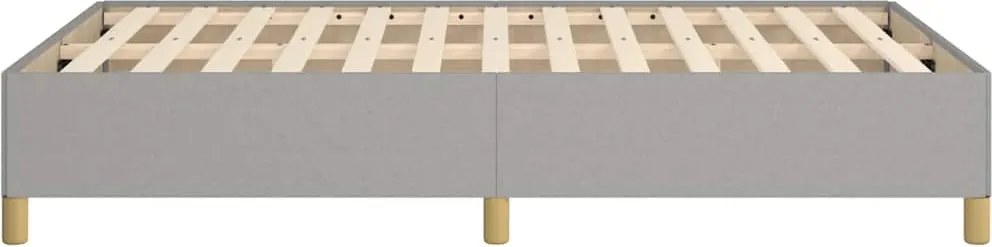Rám postele bez matrací světle šedá 120x190 cm textil 3269638