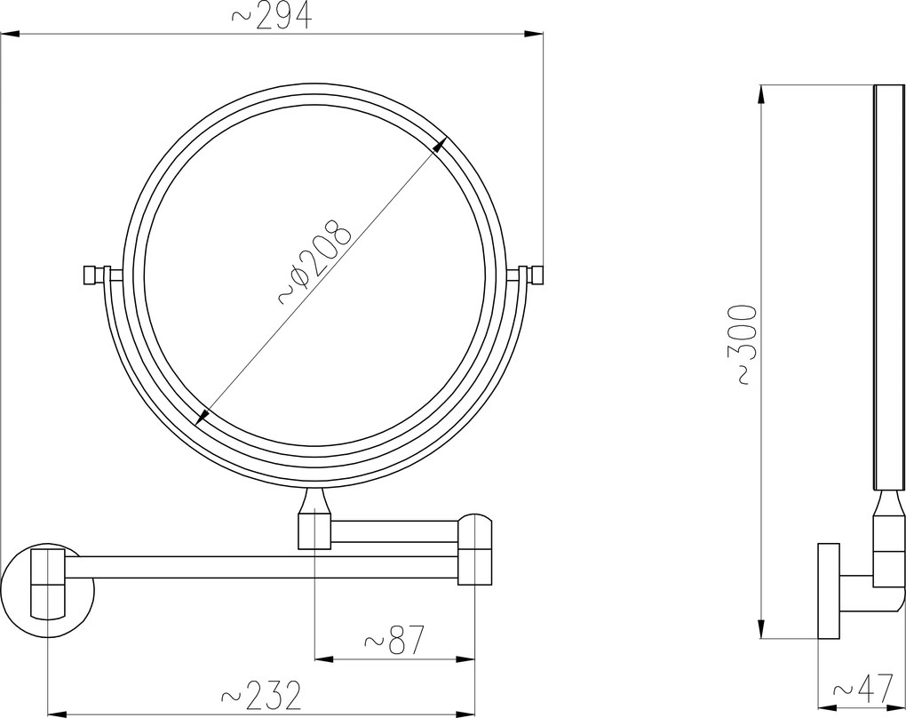 Slezák - RAV Kosmetické zrcátko kulaté COLORADO - , Chrom