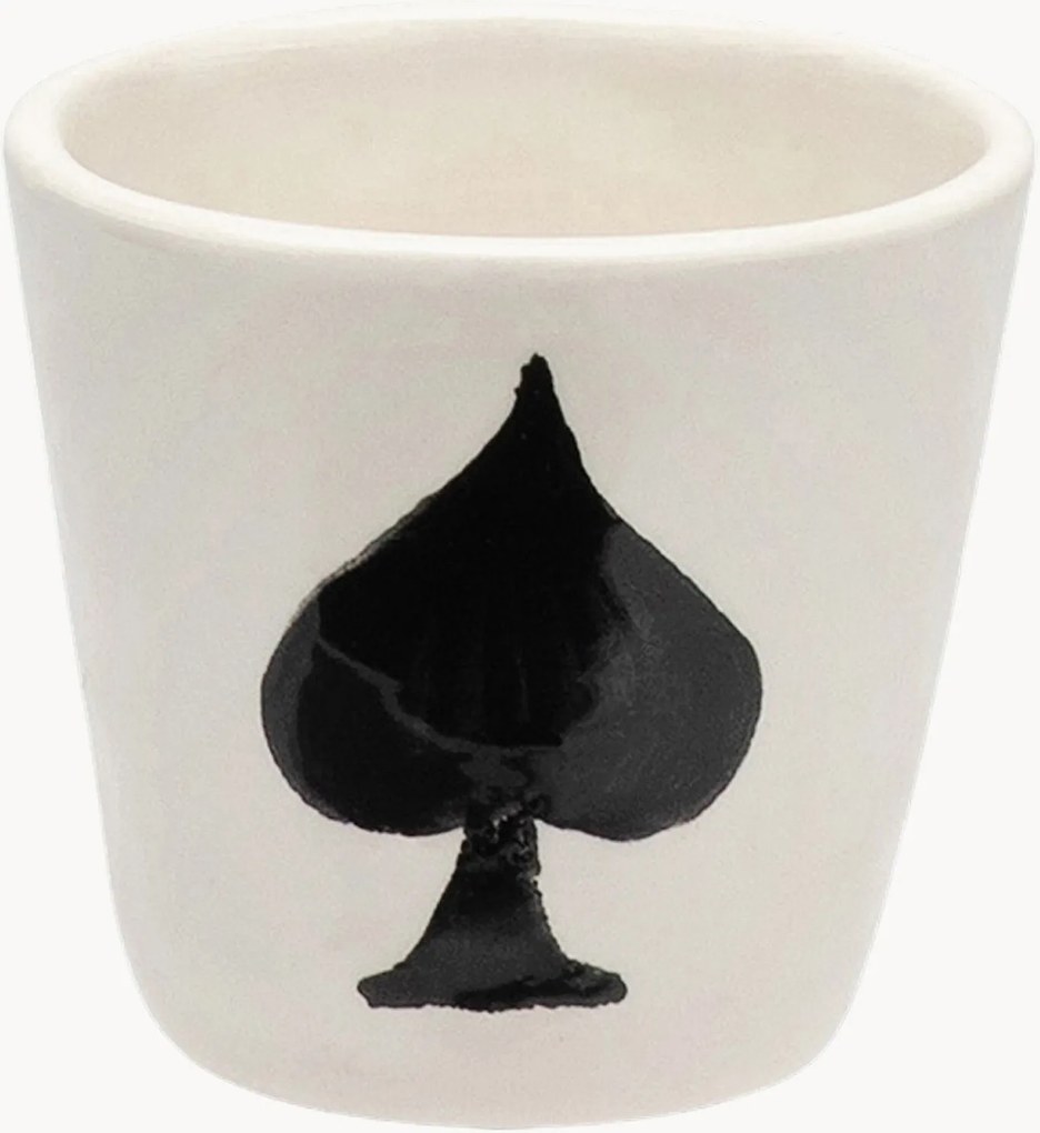 Ručně malovaný hrnek na espresso Ace of Spades
