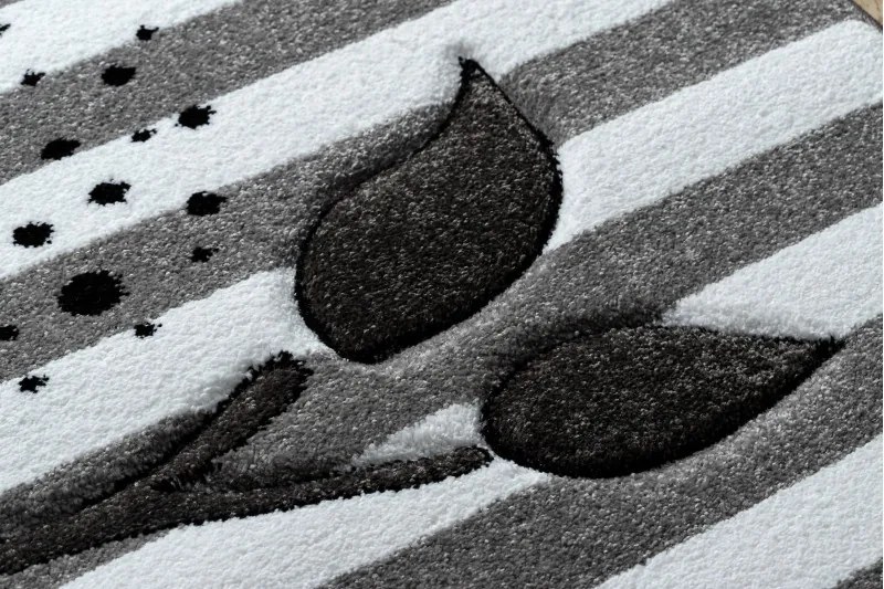 Dywany Łuszczów, Dětský kusový koberec Petit C549 Birds grey, 140x190, šedá, dětský pokoj
