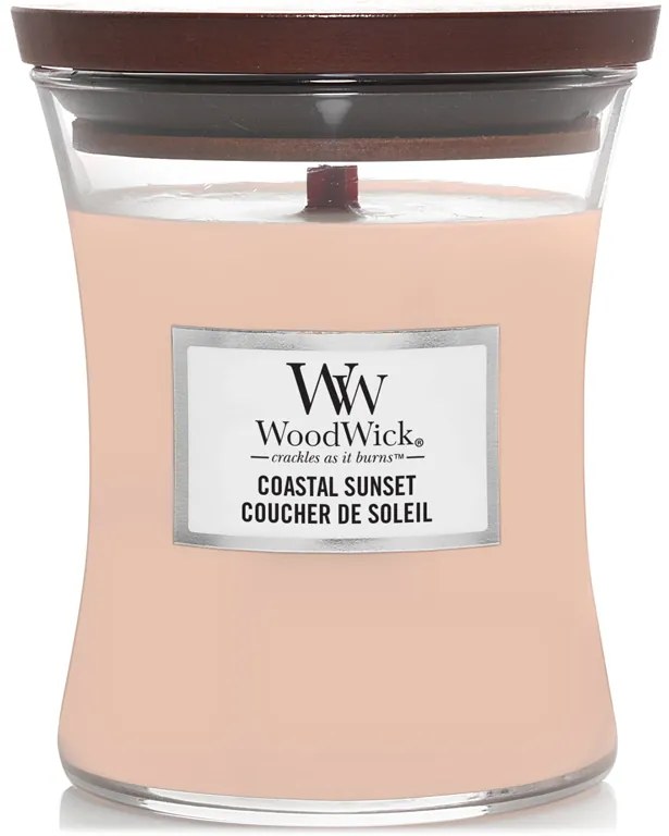 WoodWick – svíčka Coastal Sunset (Západ slunce na pobřeží) Velikost: střední 275 g