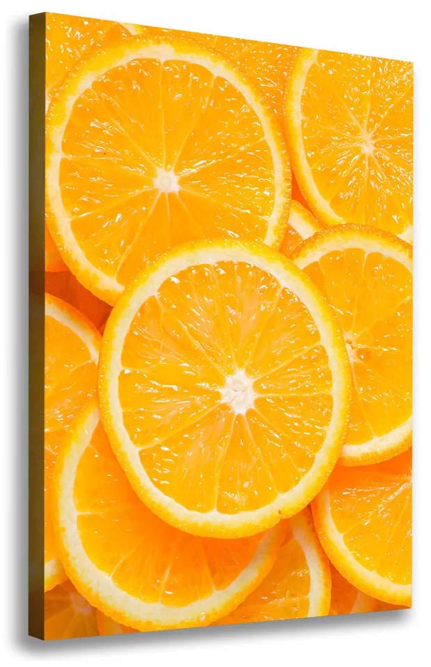 Wallmuralia Foto obraz na plátně Pomerančové plátky 70x100 cm