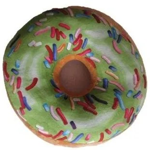 JAHU Polštář donut 3D - zelený