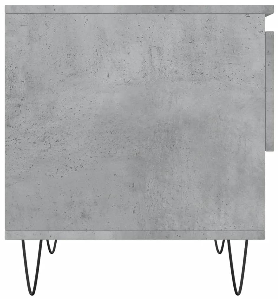 Konferenční stolky 2 ks betonově šedé 50 x 46 x 50 cm kompozit - Default Title