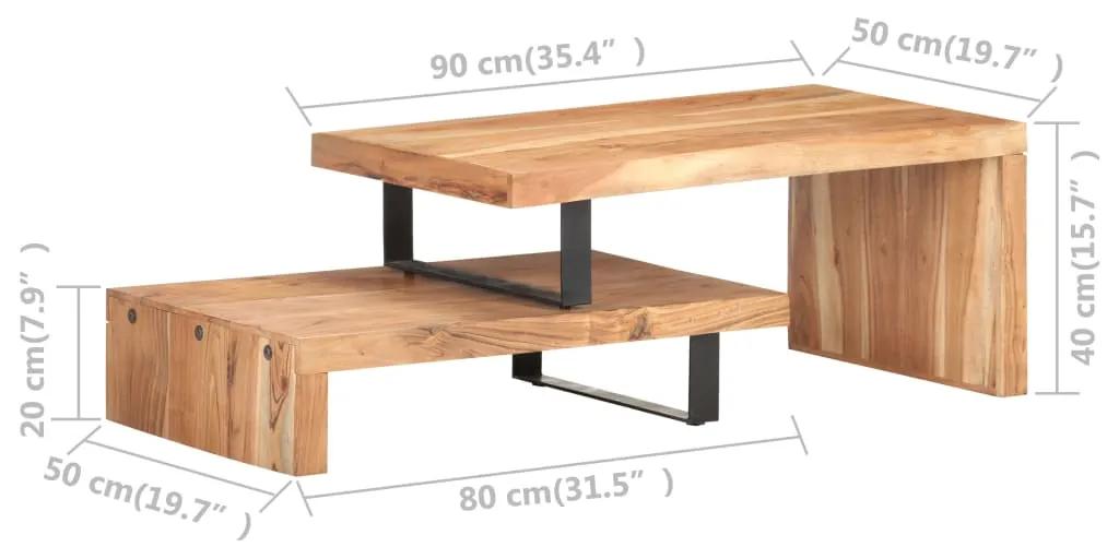 vidaXL 2dílný set konferenčních stolků masivní akáciové dřevo