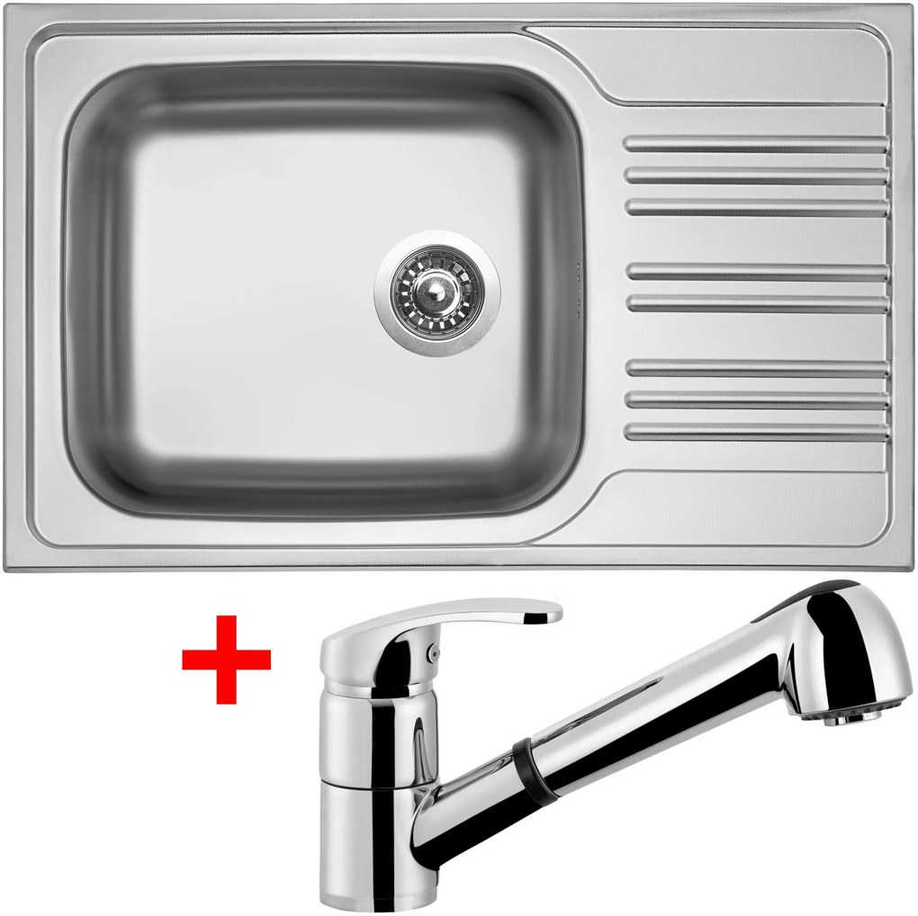 Set Sinks STAR 780 XXL V matný + baterie LEGENDA S