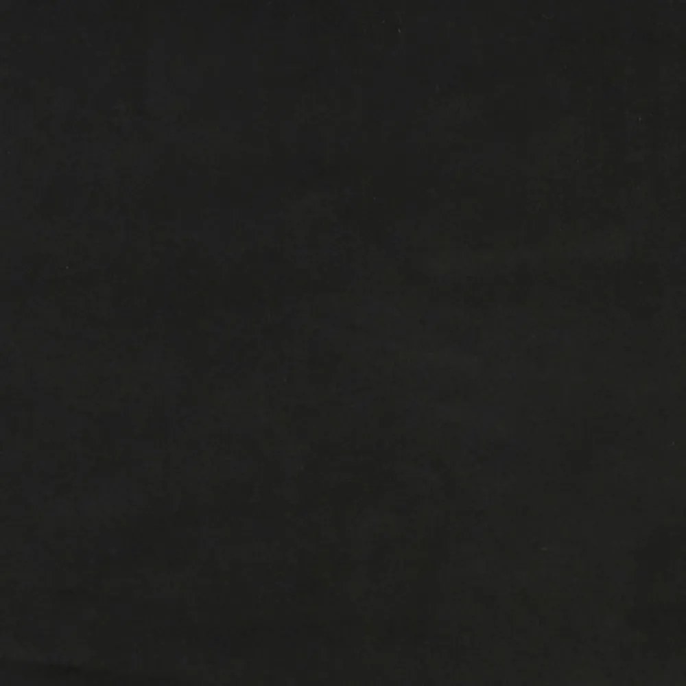 Lenoška s podhlavníkem samet Dekorhome Černá