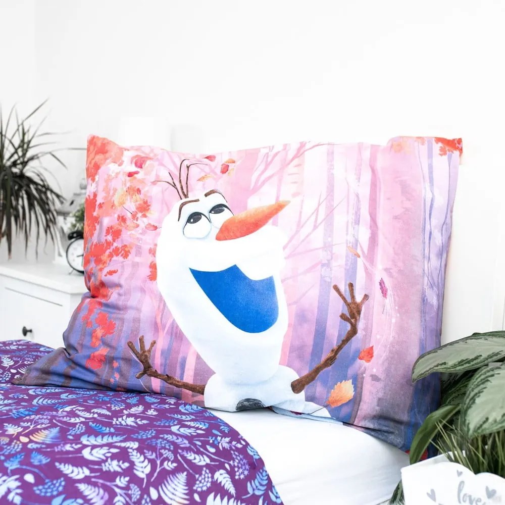 Bavlněné dětské povlečení na jednolůžko 140x200 cm Frozen "Sister Purple" – Jerry Fabrics