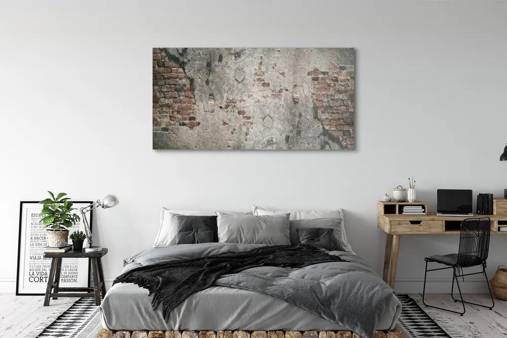 akrylový obraz Kamenná cihlová zeď 140x70 cm