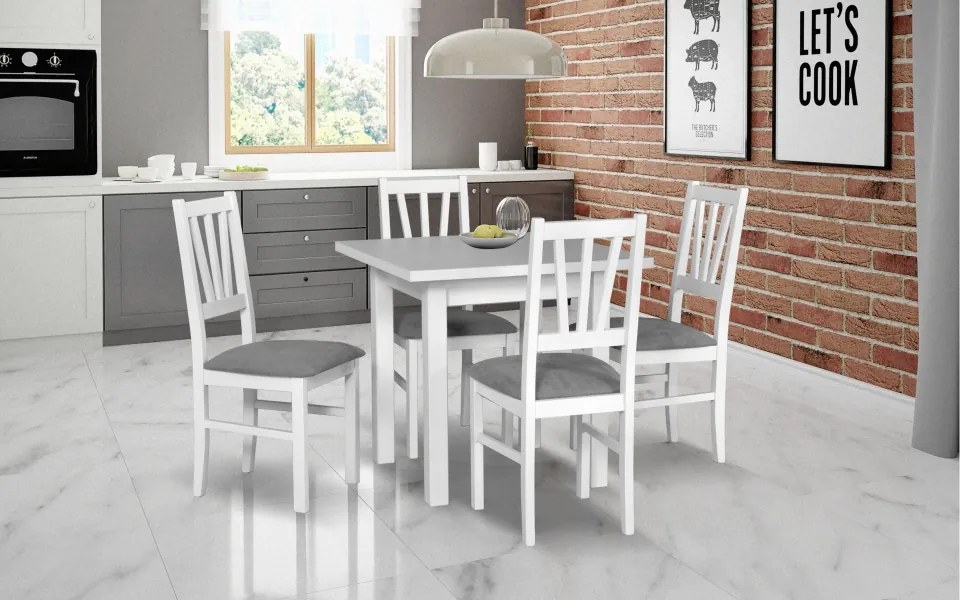 Jídelní stůl MAX 7 deska stolu bílá, nohy stolu grandson
