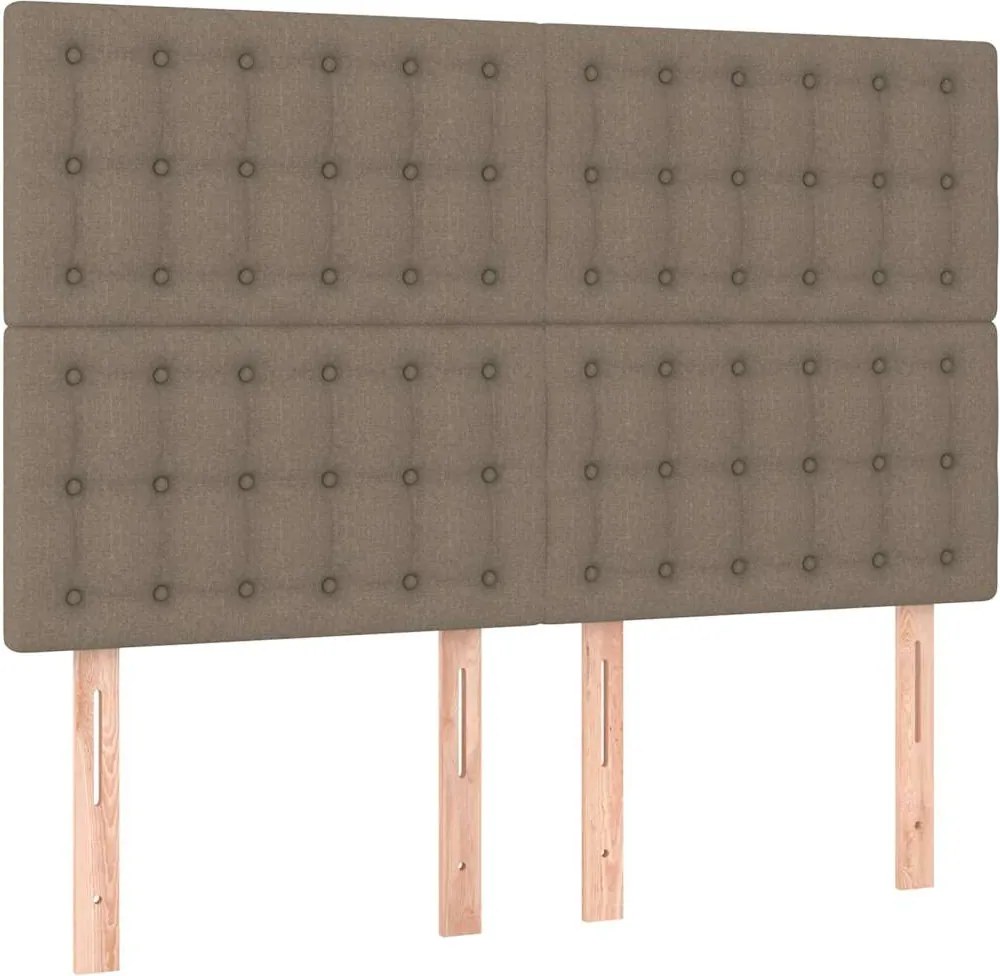 Box spring postel s matrací taupe 140x190 cm textil 3128281