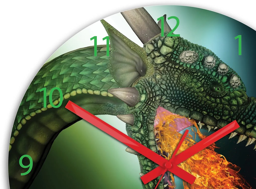 Dětské nástěnné hodiny Ami Dragon 30 cm vícebarevné