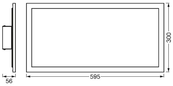 Ledvance - LED stropní svítidlo PLANON LED/22W/230W