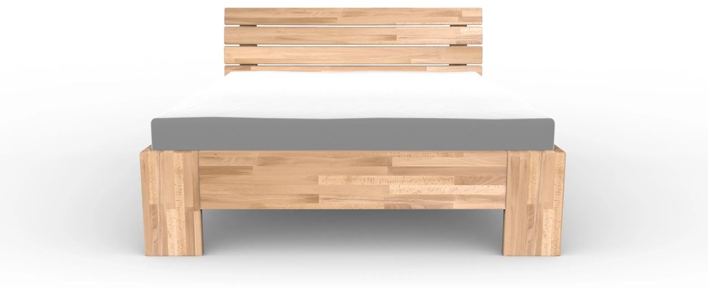 Masivní postel MADRID - Solwo Design Dřevo a odstín oleje: BUK Cink - Olej odstín BO105, Rozměr spací plochy: 160x200